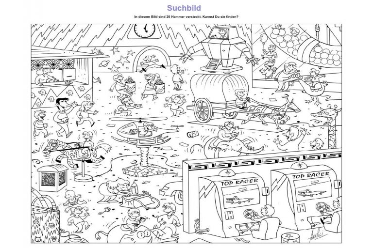 Suchbild s/w – KRUPION Rätselshop